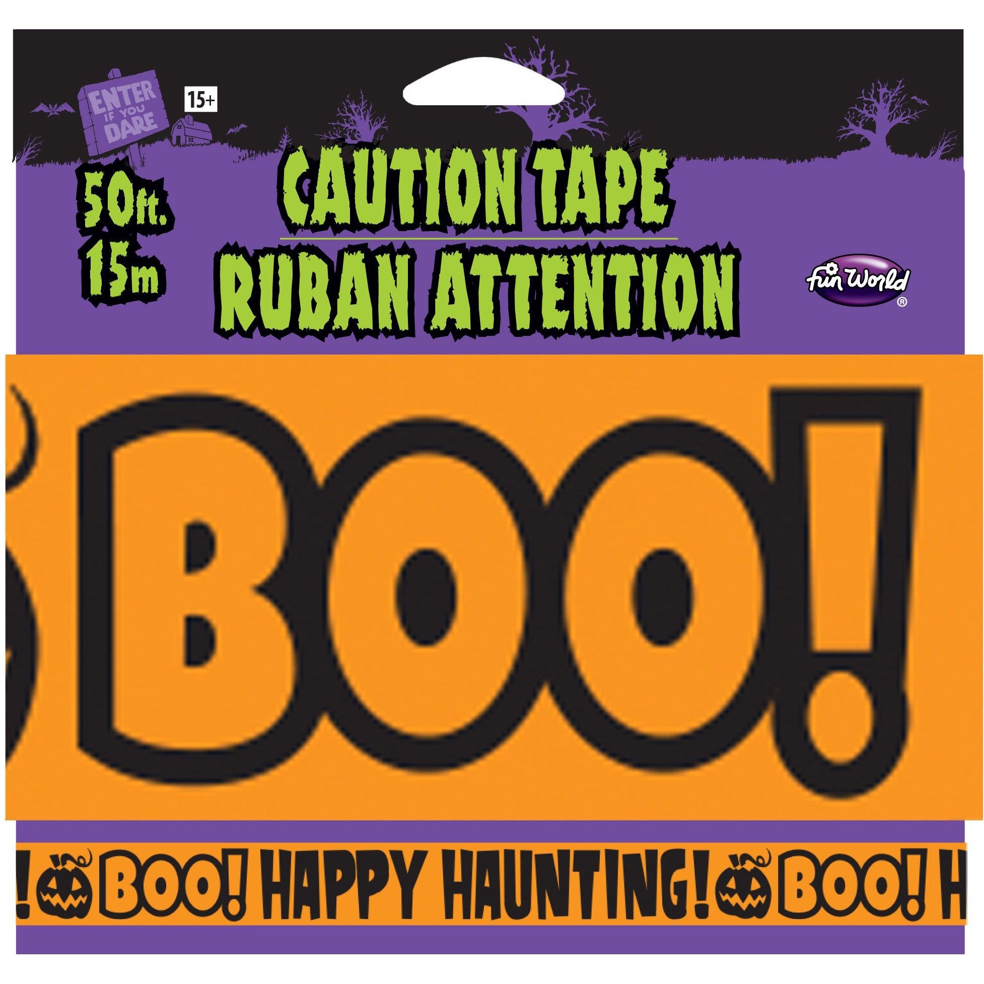 Caution Tape – 50 ft - Happy Haunting – Party Stuff
