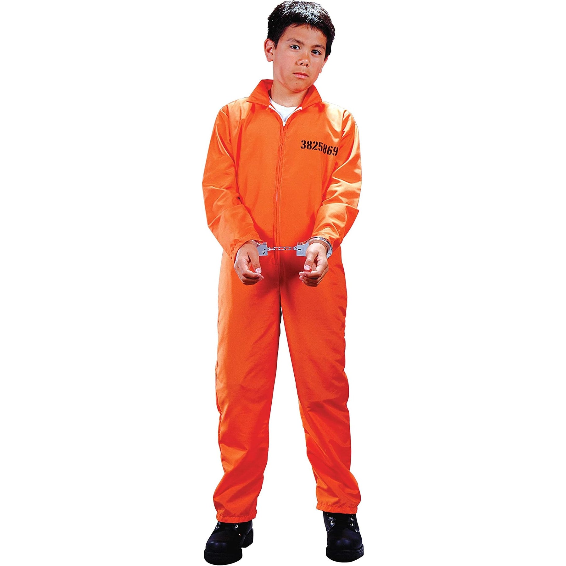 Child Got Busted Prisoner Convict Halloween Costume Kids Jailbird Outf ...