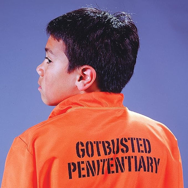 Child Got Busted Prisoner Convict Halloween Costume Kids Jailbird Outf ...