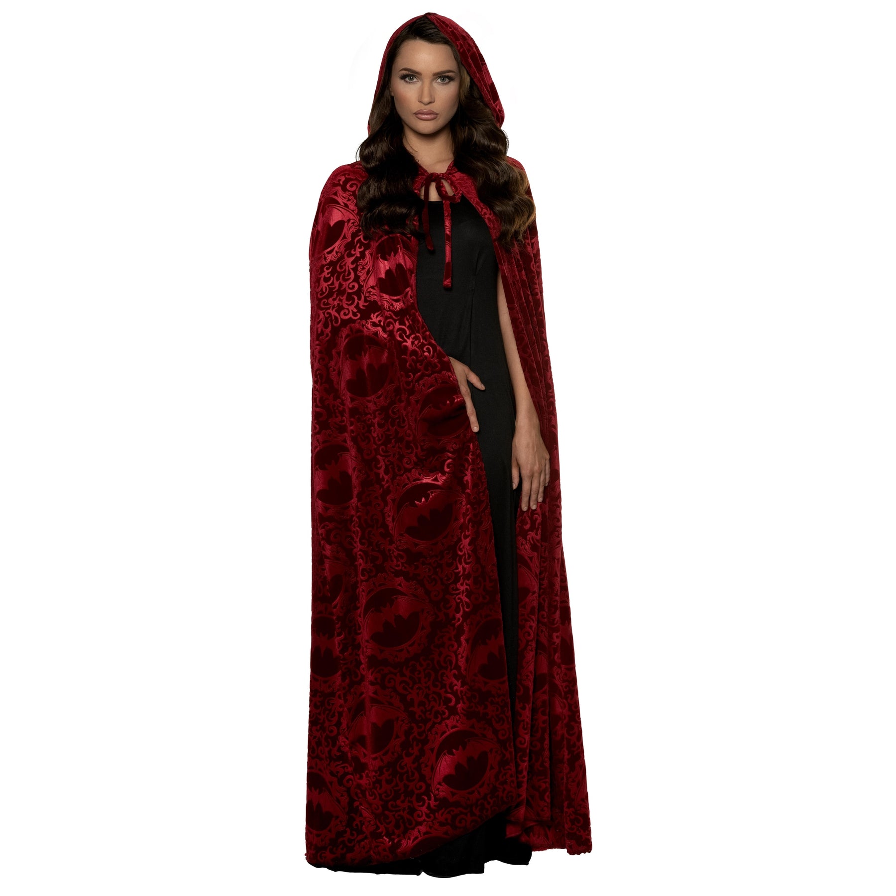Hooded Vampire Cape - Red - OS – Party Stuff