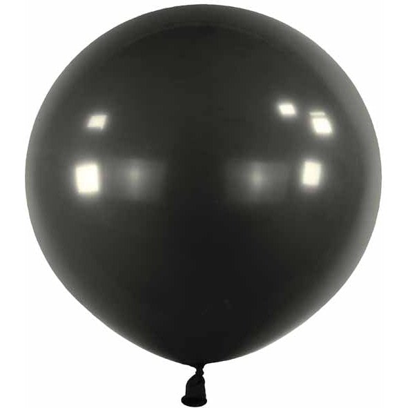 Jet Black 24" Latex Balloons, 4 Per Bag – Party Stuff