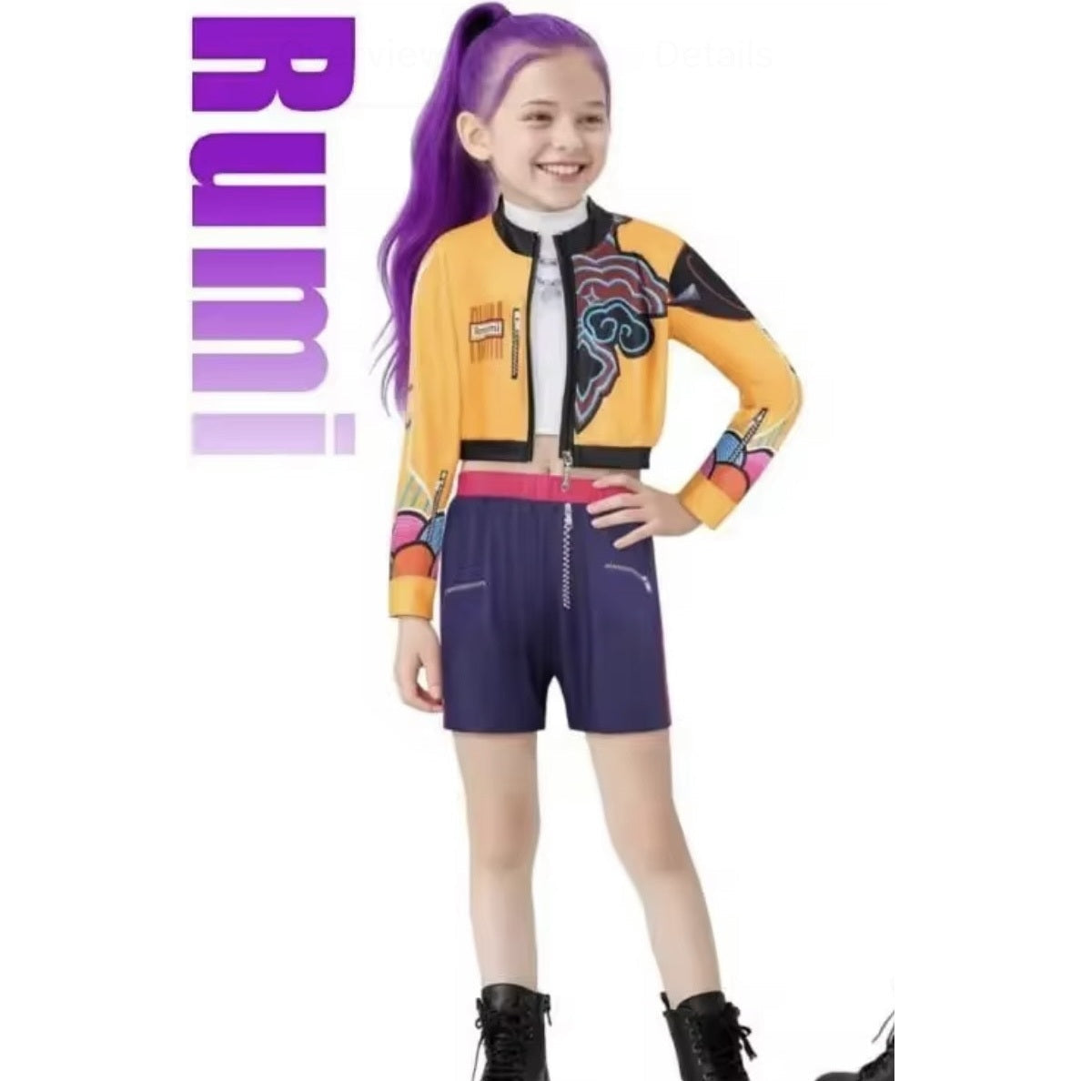 KPop Demon Hunters Rumi Halloween Costume Kids Cosplay Outfit for Chil ...
