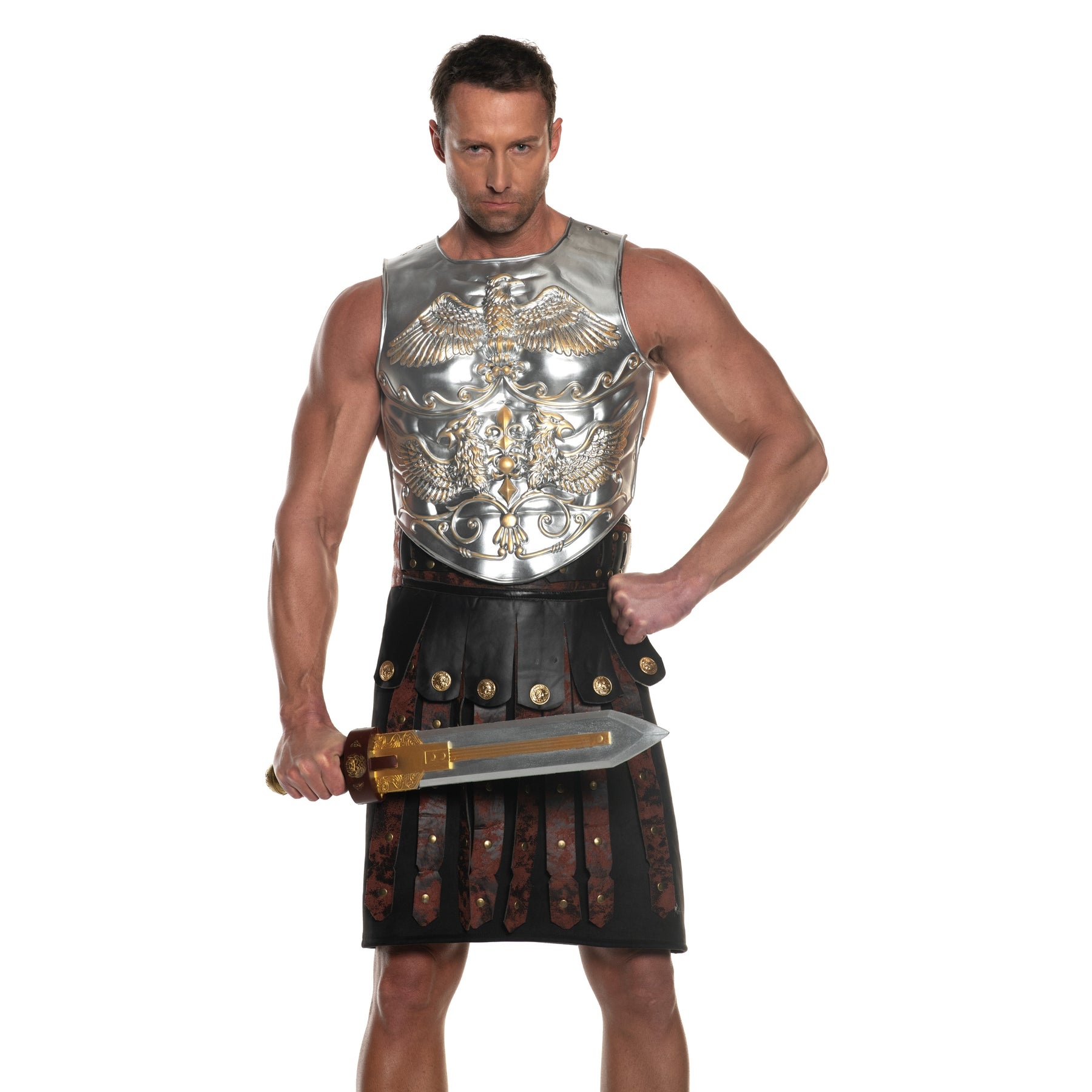 Metallic Gladiator Chest Plate - Foam - OS – Party Stuff