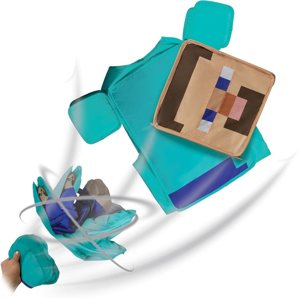 Minecraft Steve Costume for Kids, Official Deluxe Pop Out Outfit with ...