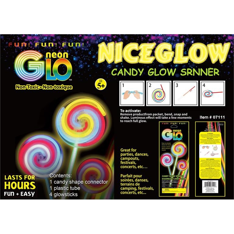 Neon Glow Candy Glow Spinner – Party Stuff
