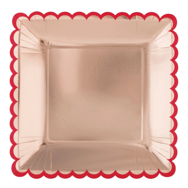 Plates - Square, Scalloped Edge, 10" – Party Stuff