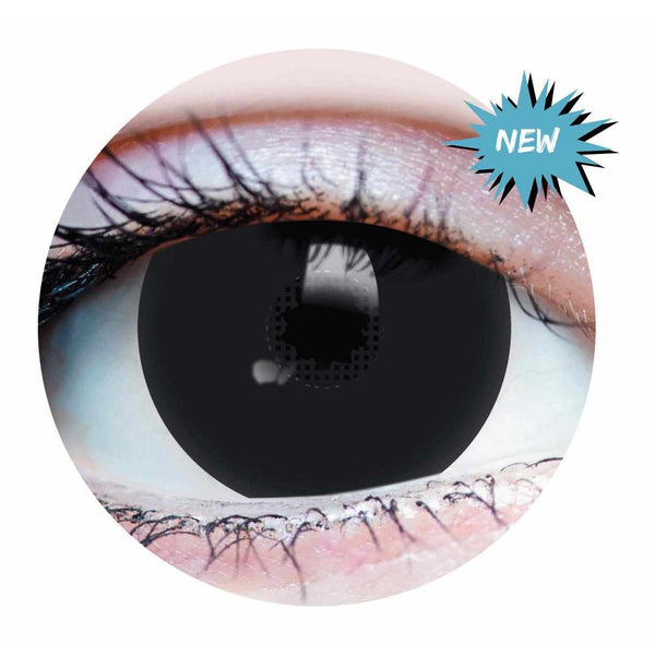 Primal Black Mini Sclera - Colored Contact Lenses – Party Stuff