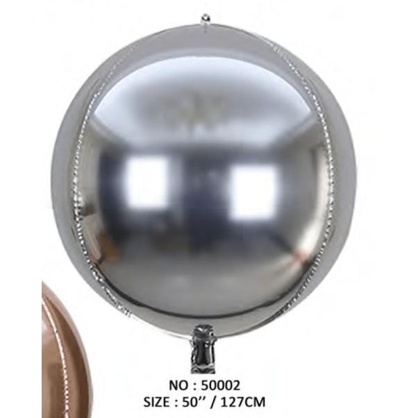 Silver Orb 50" – Party Stuff