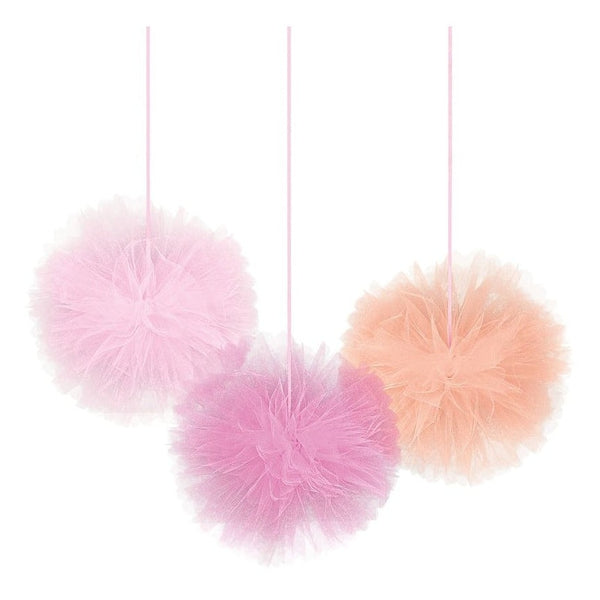 Deluxe Tulle Fluffy Decoration - Pink – Party Stuff